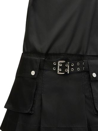 Ganni Recycled Polyamide Mini Dress - Black