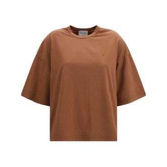 Forte_Forte Femme, Tops, Brun, Taille: 40 FR T-shirt Graphique en Coton