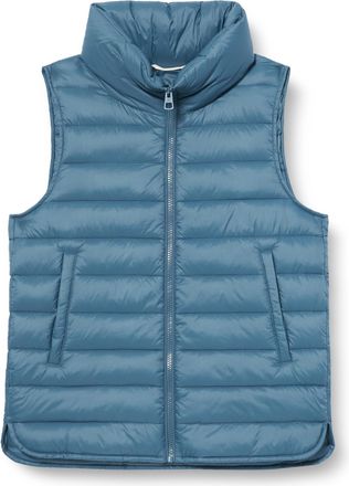 Marc O'Polo Damen Steppweste wasserabweisend leicht, Blau (Hazy Blue), 34