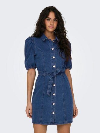 Only Jeanskleid ONLVIBBE SS BELT DNM DRESS NOOS