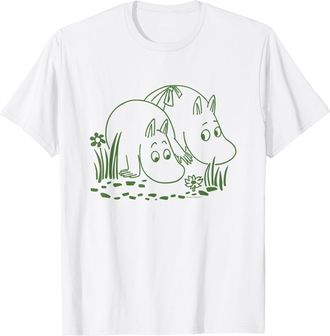 Moomin Mumin Moomintroll und Moominmamma pflegen den Garten T-Shirt