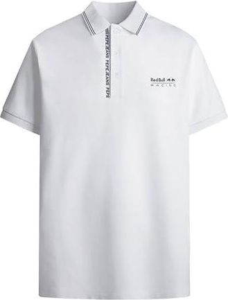 Pepe Jeans London Red Bull Racing X Pepe Jeans RBR Tipped Logo Polo, White (White), M Homme