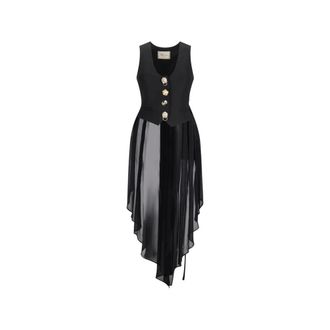 Blumarine Gilet Misto Lana - Femme - Tops - Noir - Taille: 36 FR