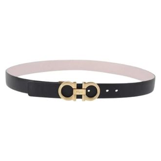 Ferragamo Ceinture en cuir Pre-owned - Femme - Pre-owned - Noir - Taille: ONE Size