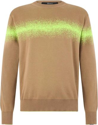 Herno Homme, Pulls, Beige, Taille: 2XL Pull ray&eacute; &agrave; col rond