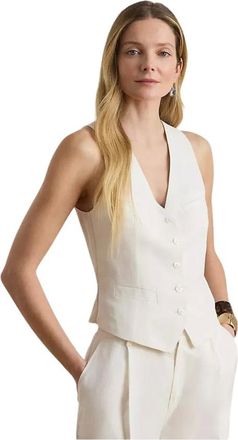 Ralph Lauren Femme, Vestes, Blanc, Taille: 42 FR Prsluk