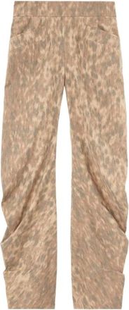Ganni Femme, Pantalons, Beige, Taille: 42 FR Wide Pantalons