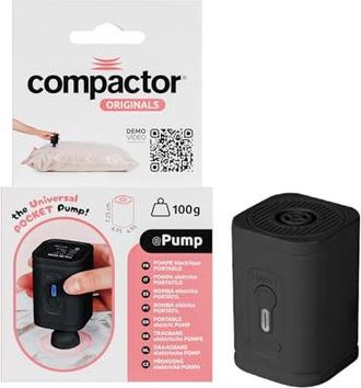 Compactor Pumpe f&uuml;r Vakuumbeutel, tragbar, kabellos,elektrisch, USB-Aufladung, leistungsstark, kompaktes Design f&uuml;r unterwegs, kompatibel Beuteln