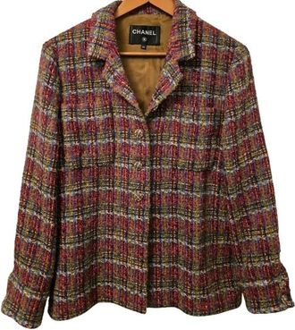 Chanel Multi Tweed Jacket 2022 Size 38