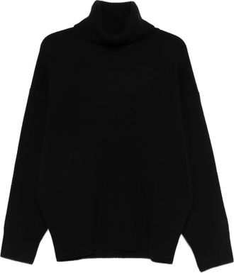 Toteme double-knit turtleneck sweater - Schwarz