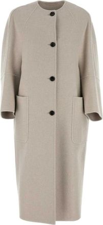Max Mara Femme, Manteaux, Beige, Taille: 32 FR Manteaux crois&eacute;s