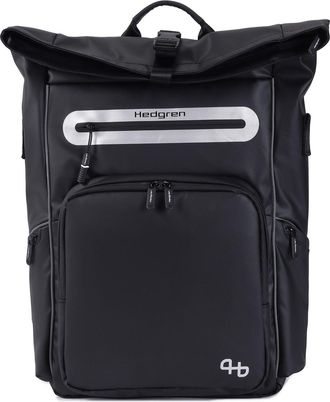 Hedgren ROLL UP BACKPACK L BLACK L Unisex Erwachsene, schwarz, L, Casual