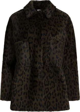 Furling manteau à poches à motif léopard - Marron