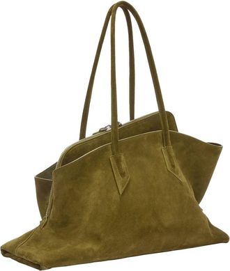 The Attico Womens The Walk Medium Bag Brown Leather Handbags Hand