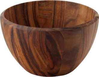 Continenta Holzschüssel, Obstschale, Holzschale aus Akazien-Kernholz in Edel Ausführung, wunderschöne Holz-Musterung, Größe: Ø 30 x 18 cm