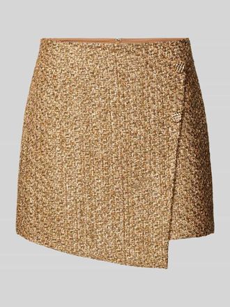 Jake*s Minirock in Boucl&eacute;-Optik mit Rei&szlig;verschluss