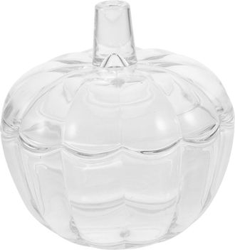 Cabilock Kristall Kürbisbecher Zuckerglas Nüsse Bohnenglas Bonbonglas Kürbis Zuckerdose Weihnachts Süßigkeitenbehälter Snackbehälter Süßigkeiten Aufbewahrungsf