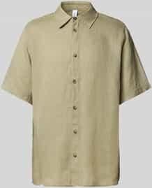 Mazine Freizeithemd aus Leinen mit Knopfleiste