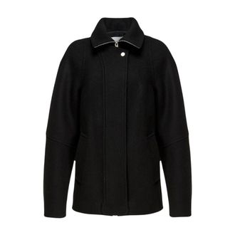 VSP Vsp, Femme, Manteaux, Noir, Taille: 36 FR Lilie Wool Coat