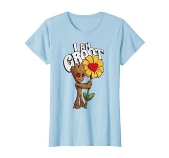 MARVEL Guardians I AM GROOT Daisy Flower Valentinstag T-Shirt T-Shirt
