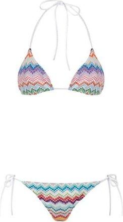Missoni Bikini triangle &agrave; motif zigzag