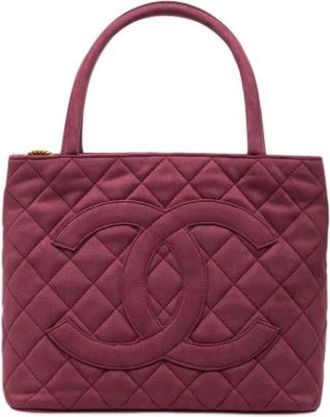 Chanel Sac Cabas Medallion Pre-owned - Femme - Pre-owned - Rouge - Taille: ONE Size