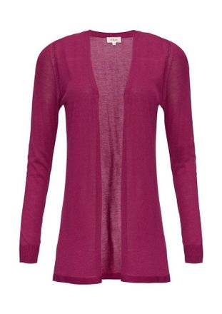 s.Oliver Cardigan Strickjacke Feinstrick-Cardigan aus reiner Viskose