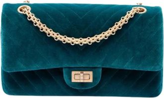 Chanel Pre-owned Mademoiselle Double Flap Shoulder Bag - Femme - Pre-owned - Bleu - Taille: ONE Size