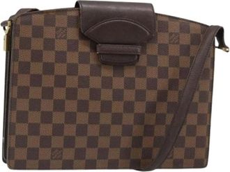 Louis Vuitton Sac bandouli&egrave;re vintage Damier Ebene Pre-owned - Femme - Pre-owned - Brun - Taille: ONE Size