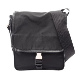 Prada Pre-owned Viaggio Nylon Saffiano Leather Shoulder Bag - - Pre-owned - Damen - Schwarzk - ONE SIZE