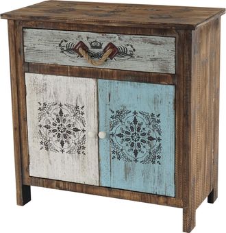 Mendler Kommode Funchal Schubladenkommode Schrank Shabby-Look, Vintage, 84x80x40cm
