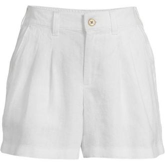 Lands End Kurze Leinenshorts, Damen, Größe:34 regular, Weiß, Leinen, by Lands End