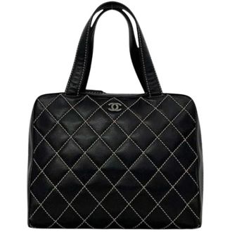 Chanel Pre-owned Sac cabas vintage - Femme - Pre-owned - Noir - Taille: ONE Size