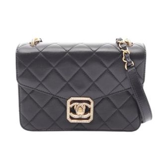 Chanel Sac bandouli&egrave;re vintage doccasion - Femme - Pre-owned - Noir - Taille: ONE Size