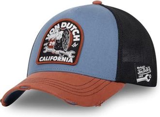 Von Dutch Casquette Homme & Femme, Casquette Trucker Vulture, Ajustable, Bleu Taille TU
