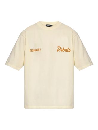 Dsquared2 T-Shirt mit Stickerei - Nude