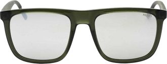 HUGO BOSS Rauch Polarisiert-Sonnenbrille f&uuml;r Herren/Damen Unisex (Schwarz/Dunkelgr&uuml;n)