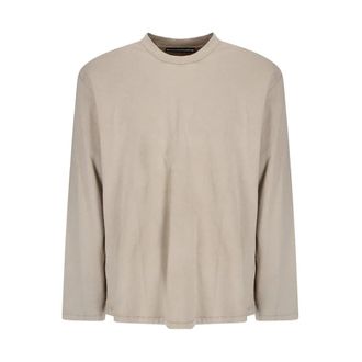 Stockholm Surfboard Club Greg Back Logo Longsleeve - - Tops - Herren - Beige - XS