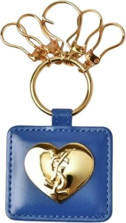 Saint Laurent Porte-cl&eacute;s en toile Pre-owned - Femme - Pre-owned - Bleu - Taille: ONE Size