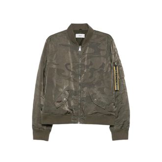 Fendi Camouflage-pattern Bomber Jacket
