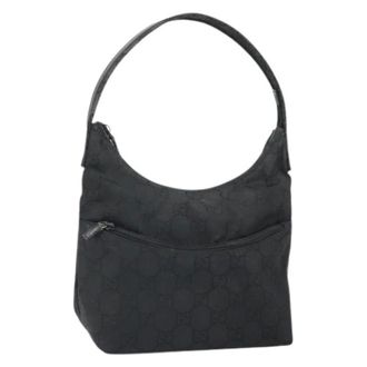 Gucci Sac &agrave; bandouli&egrave;re en nylon Pre-owned - Femme - Pre-owned - Noir - Taille: ONE Size