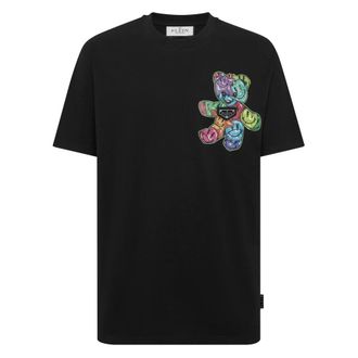 Philipp Plein Homme, Tops, Noir, Taille: 2XL T-Chemises