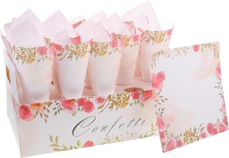 Artibetter Hochzeit Konfetti Papierhalter Kraftpapier Blumenhalter Partydeko Bouquet Candy Halter f&uuml;r Getrocknete Blumen und Bl&uuml;tenbl&auml;tter Elegant und Praktisch