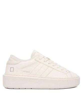D.A.T.E. Sneakers Hill Low Fur Platform W431-HPF-MN &Eacute;cru