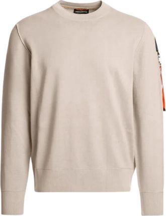 Parajumpers Homme, Sweatshirts et sweats &agrave; capuche, Beige, Taille: S Basic Braw