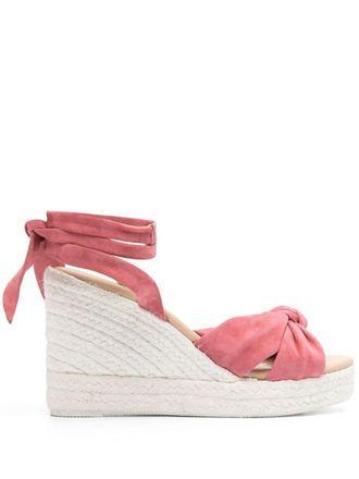 Maneb&igrave; espadrilles compens&eacute;es 100 mm - Orange
