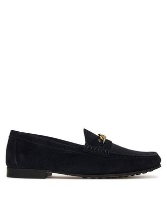 Tommy Hilfiger Mokassins Th Chain Suede Loafer FW0FW09327 Dunkelblau