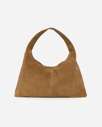 Arket Veloursledertasche -Beige
