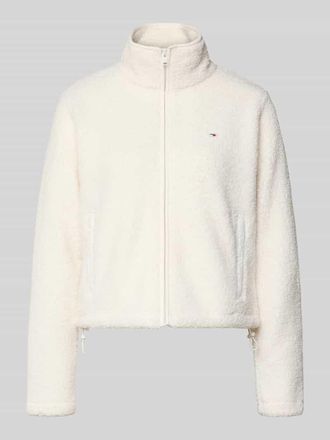 Tommy Jeans Regular Fit Teddy-Jacke mit verdecktem Rei&szlig;verschluss