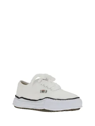 Miharayasuhiro Unisex Cotton Sneakers White Upper: Cotton; Sole: Rubber